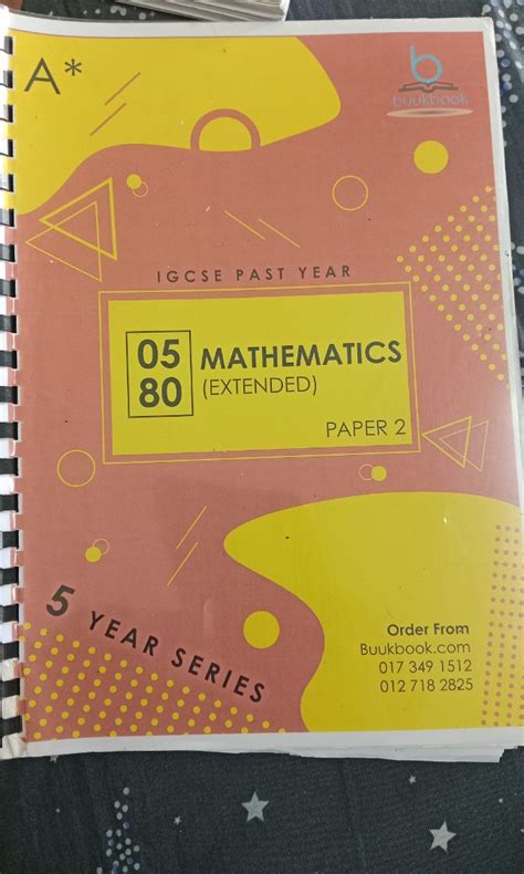 Igcse 0580 Maths Past Paper 2 4 5 Years Series Used Hobbies And Toys