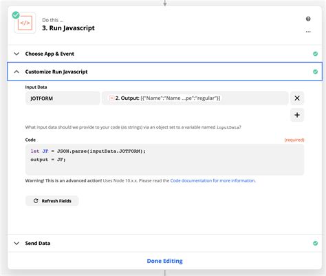 How Do We Reformat Jotform Configurable List Widget Data To Fit