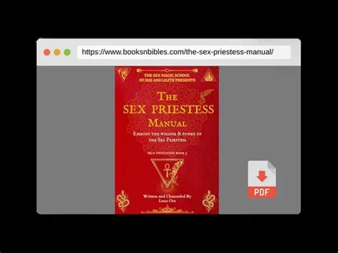 Book The Sex Priestess Manual → Download And Print Pdf Abstract Specs