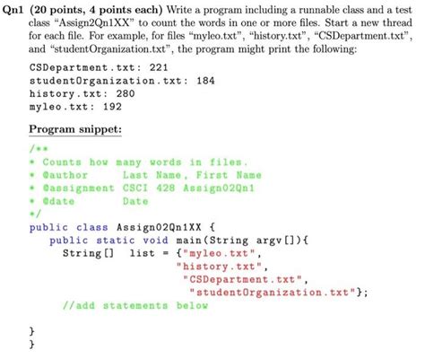 Solved Qn1 20 Points 4 Points Each Write A Program