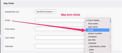 easysendy advanced form integration