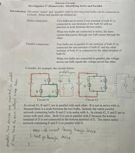 Solved Electric Circuits Investigation 7 Homework