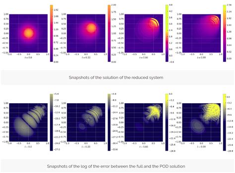 Dycon Blog Pod And Dmd Reduced Order Models For A 2d Burgers Equation