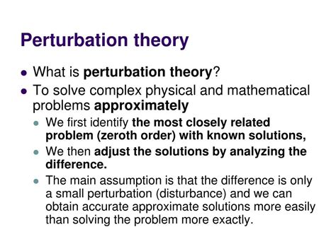Ppt Lecture 14 Time Independent Perturbation Theory Powerpoint Presentation Id5432806