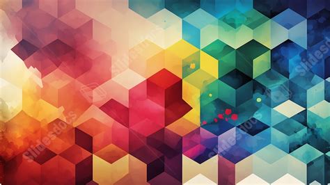 Colorful Geometric Shapes Multicolor Collage Powerpoint Background For Free Download Slidesdocs