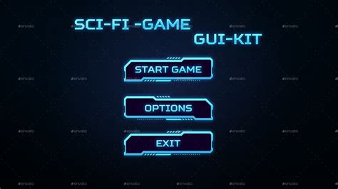 SCI FI GAME UI Components Game Assets GraphicRiver