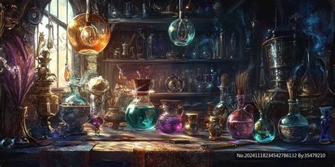 Ai创作图霍格沃兹魔法学院 魔法药水 魔瓶 魔法学校 霍格沃兹 魔法学院 奇幻素材包 魔法传奇 魔药 巫师做场景 玄幻魔法 蒸汽朋克世界 神奇之物 魂瓶 魔法餐厅 昵图网