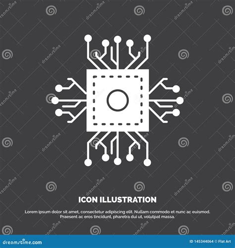 Chip Cpu Microchip Processor Technology Icon Glyph Vector Symbol For Ui And Ux Website Or