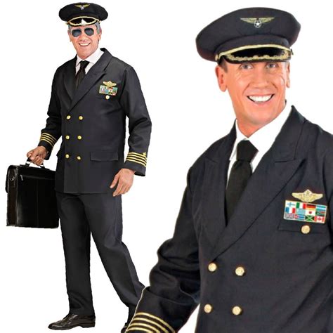 Airline Pilot Adult Fancy Dress Costume