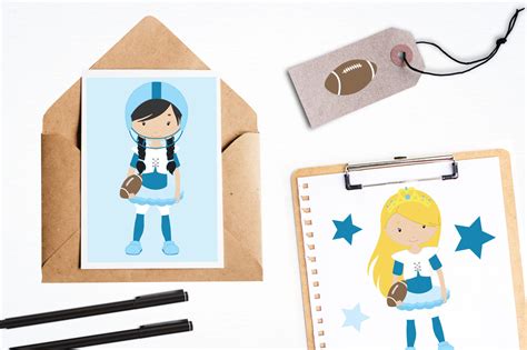 Touchdown Girls Graphics And Illustrations By Prettygrafik Design Thehungryjpeg