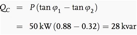 Example Calculations Of Compensation For Reactive Power EEP