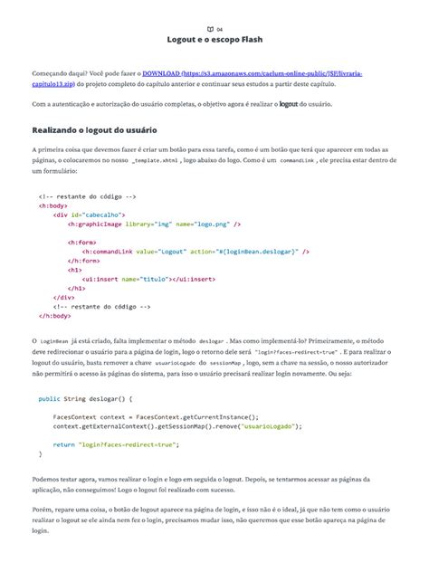 Java E Jsf I Aula 13 Atividade 4 Pdf