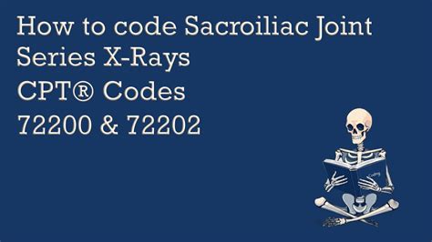 Sacroiliac Joint Series Diagnostic Radiology Cpt® Codes 72200