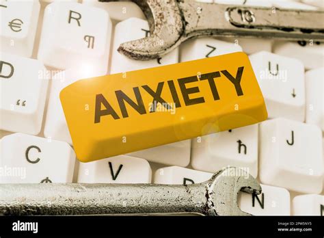 Text Caption Presenting Anxiety Internet Concept Excessive Uneasiness