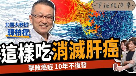 【健康】這樣吃消滅肝癌？教授曝5秘辛徹底擊敗癌症：10年不復發！ft韓柏檉｜下班經濟學353 Youtube