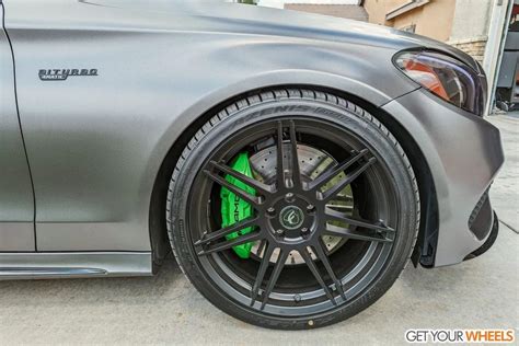 Mercedes Benz C43 Amg Coupe Forgestar Cf7s Matte Black Getyourwheels
