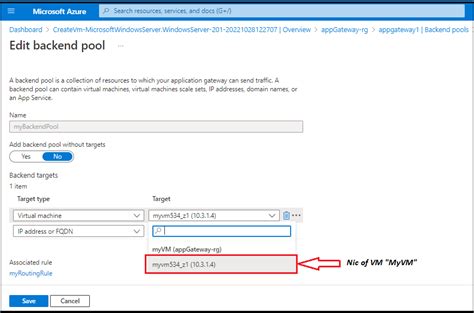 Azure Cli Command To Add Virtual Machine In Application Gateway Backend Connection Pool