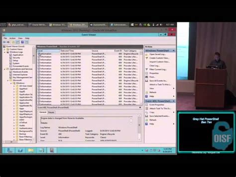 Conference Talks Talk Gray Hat Powershell Ben Ten From Youtube Class Central