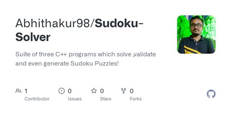 Github Abhithakur Sudoku Solver Suite Of Three C Programs Which Solve Validate And Even