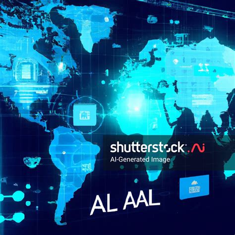 Visualize Ai Technology Worldwide Map Ai Generated Image 2375472335