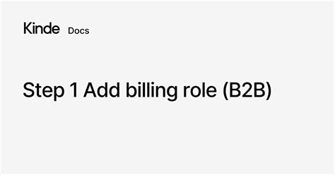 Step 1 Add Billing Role B2b Kinde Docs