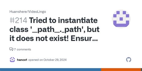 Tried To Instantiate Class Pathpath But It Does Not Exist Ensure That It Is Registered