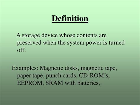 PPT Non Volatile Memory PowerPoint Presentation Free Download ID 6023710