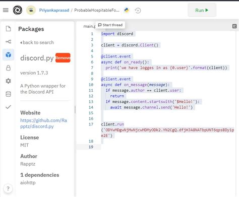 Build A Discord Bot Using Replit Devpost
