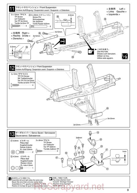 Kyosho GP Ultima RB Racing Sports 31092 Manual RCScrapyard Radio Controlled Model Archive