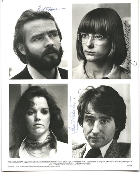 Interiors Movie Cast Autographed Signed Photograph Co Signed By Mary