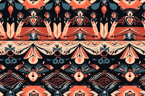 Generative Ai로 만든 문화적 전통과 모티프에서 영감을 받은 창의적인 패턴과 질감 프리미엄 사진