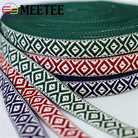 폴리에스터 코튼 웨빙 테이프 가방 스트랩 벨트 리본 8m 25mm 15mm 두께 Diy 수하물 바이어스 바인딩 재봉 액세서리