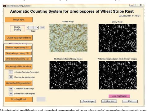figure 5 from development of automatic counting system for urediospores