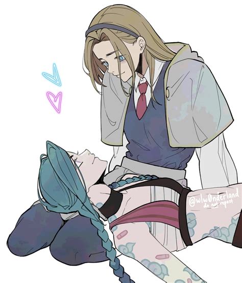 Jinx And Lux League Of Legends Drawn By Wlw Nderland Danbooru