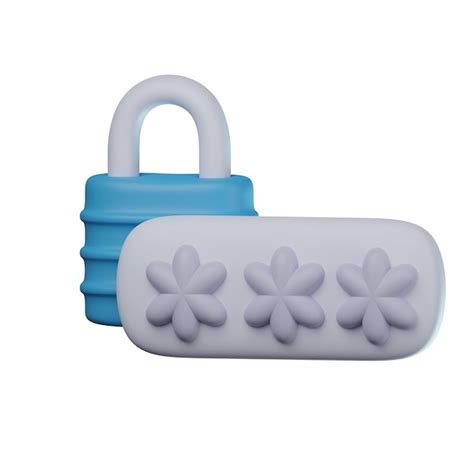 Premium Photo 3d Password Illustration
