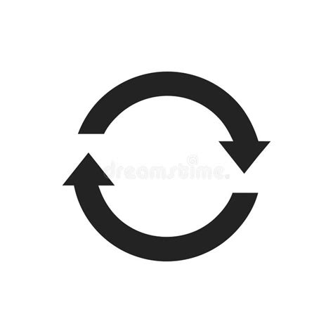 Circular Arrow Icon A Symbol Representing Refresh And Reload Functions On User Interfaces Stock