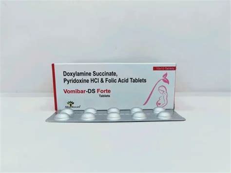 Doxylamine Succinate Pyridoxine N Folic Acid Double Strength Vomibar
