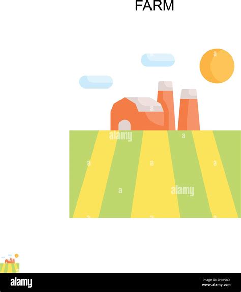 Farm Simple Vector Icon Illustration Symbol Design Template For Web