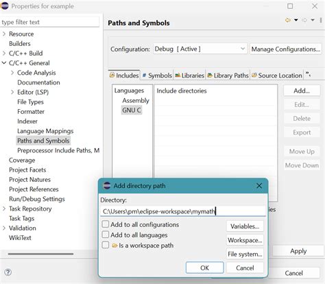 Dll With Mingw Gcc Toolchain In Eclipse Ide For Java Developers