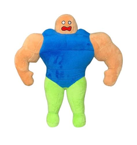Roblox Plush Buff Noob New Roblox Muscle Noob Plushie Toy New
