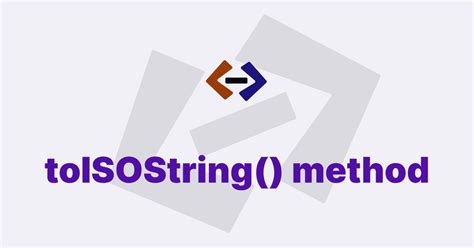 how do you use the toisostring method in a date object in javascript