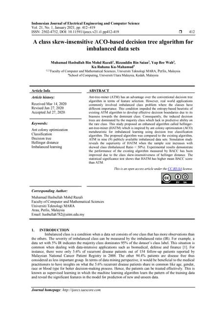 A Class Skew Insensitive Aco Based Decision Tree Algorithm For