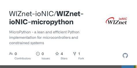 Github Wiznet Ionic Wiznet Ionic Micropython Micropython A Lean And Efficient Python
