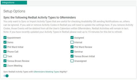 Redtail Integration When Redtail Is Your Primary Calendar Greminders