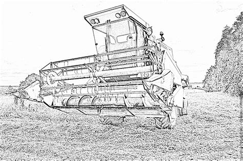 10 Authentique Coloriage Moissonneuse Batteuse Gallery Coloriage