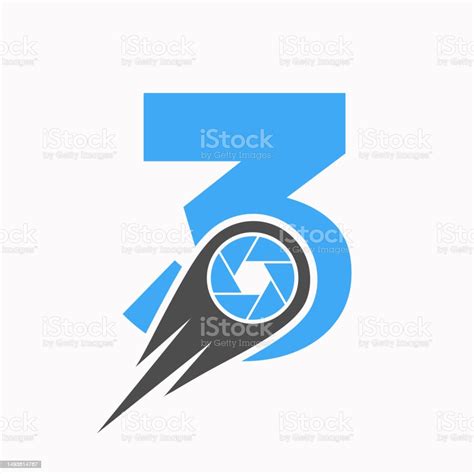 이니셜 레터 3 사진 로고 카메라 렌즈 개념 사진 기호 템플릿 가정용 캠코더에 대한 스톡 벡터 아트 및 기타 이미지 가정용 캠코더 개념 겉창 Istock