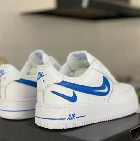 Air Force 1 07 Low Fm Cut Out Swoosh White Game Royal Meses Sin