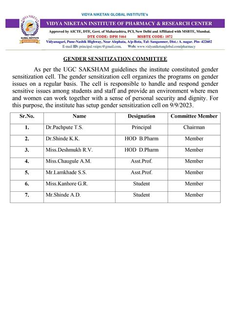 Gender Sensitization Cell