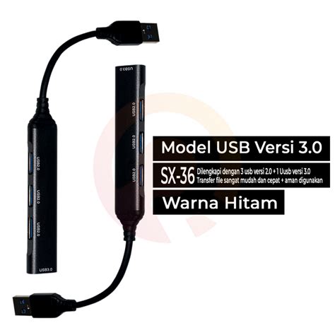 RO ACC KABEL PENYAMBUNG USB HUB CHARGER EXTENDER HUB 4 IN 1 PREMIUM Lazada Indonesia