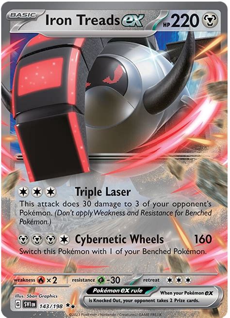 Iron Treads Ex Scarlet Violet 143 Pokemon Card